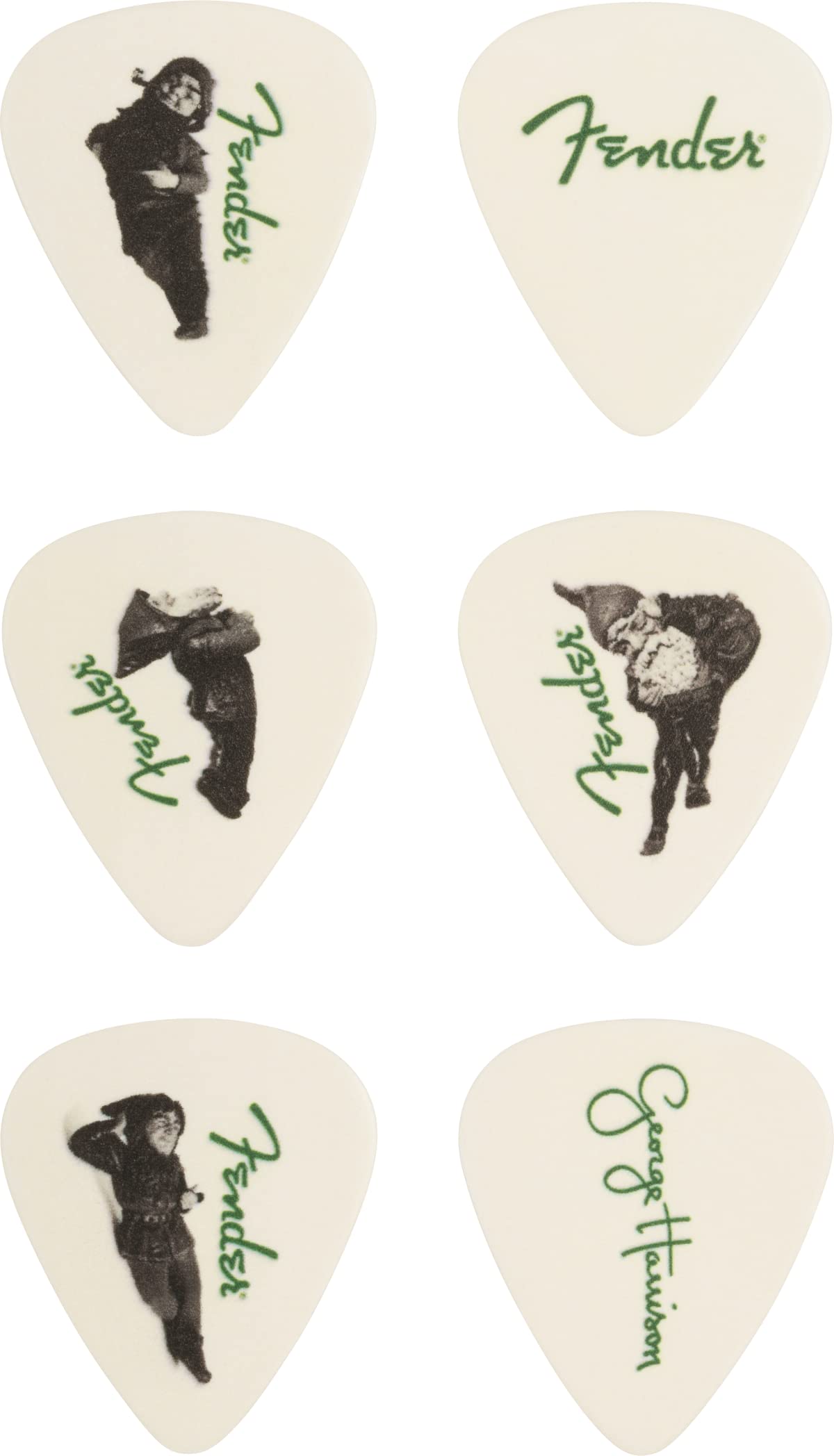 Fender George Harrison All Things Must Pass Pick Tin, 351 Shape, Medium, 6-Pack