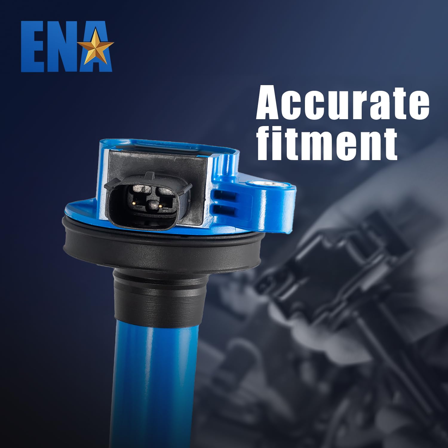 ENA Set of 8 Blue Ignition Coil Pack 2011 2012 2013 2014 2015 2016 Compatible with Ford F150 Mustang Lobo F-150 V8 5.0L Coils 5.0 Replacement for C1802 UF622 DG542 BR3Z12029A 5C1859