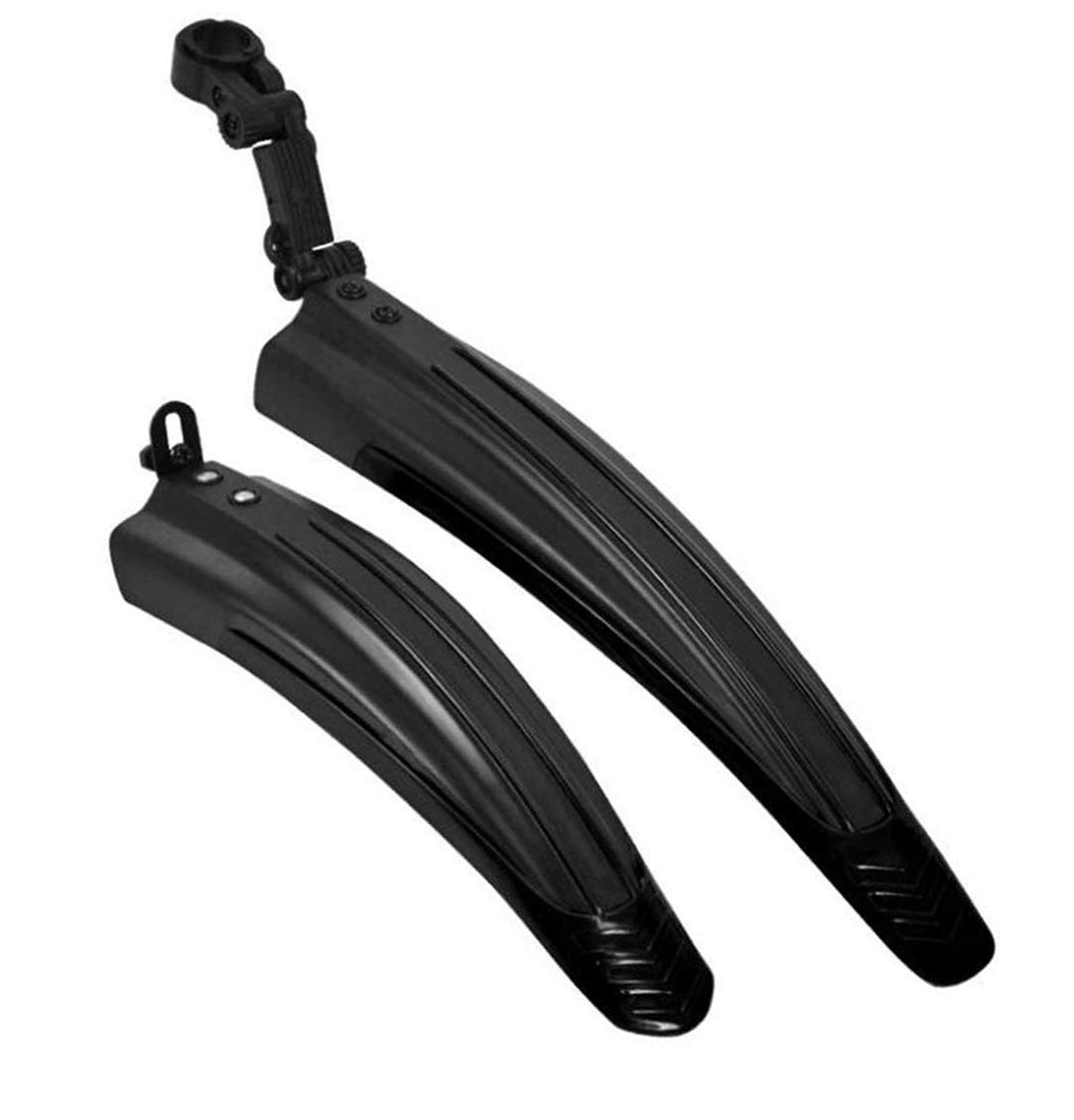 Free-fly Adjustable Road Mountain Bike Bicycle Cycling Tire Front/Rear Mud Guards Mudguard Fenders Set (White)