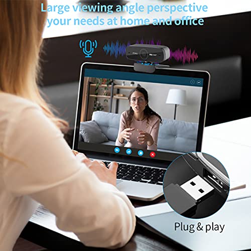 JETAKu Autofocus 60Fps Webcam with Microphone - Adjustable PC Camera for Streaming, Video Calling and Recording Full HD Web Camera Plug and Play Compatible with Windows/Android/Google/Mac