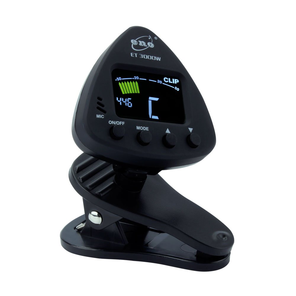 ENO MUSIC Solid Big Clip-on Professional Wind Instruments Alto Saxophone Tuner, Colorful LCD Display, Saxophone Accessories