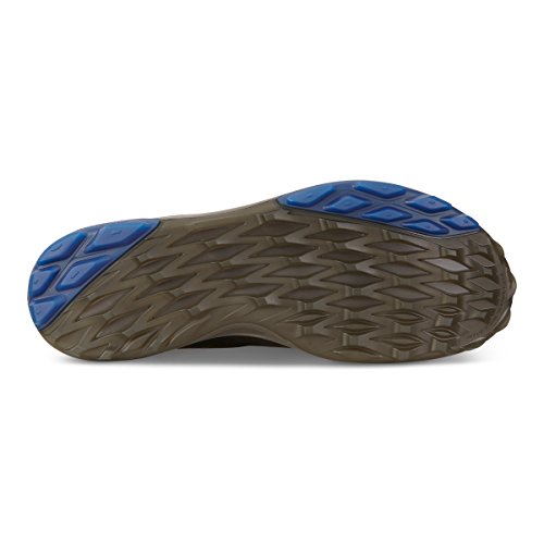 ECCO Men's Biom Hybrid 3 Gore-Tex Golf Shoe, Black/Bermuda Blue Yak Leather, 9-9.5