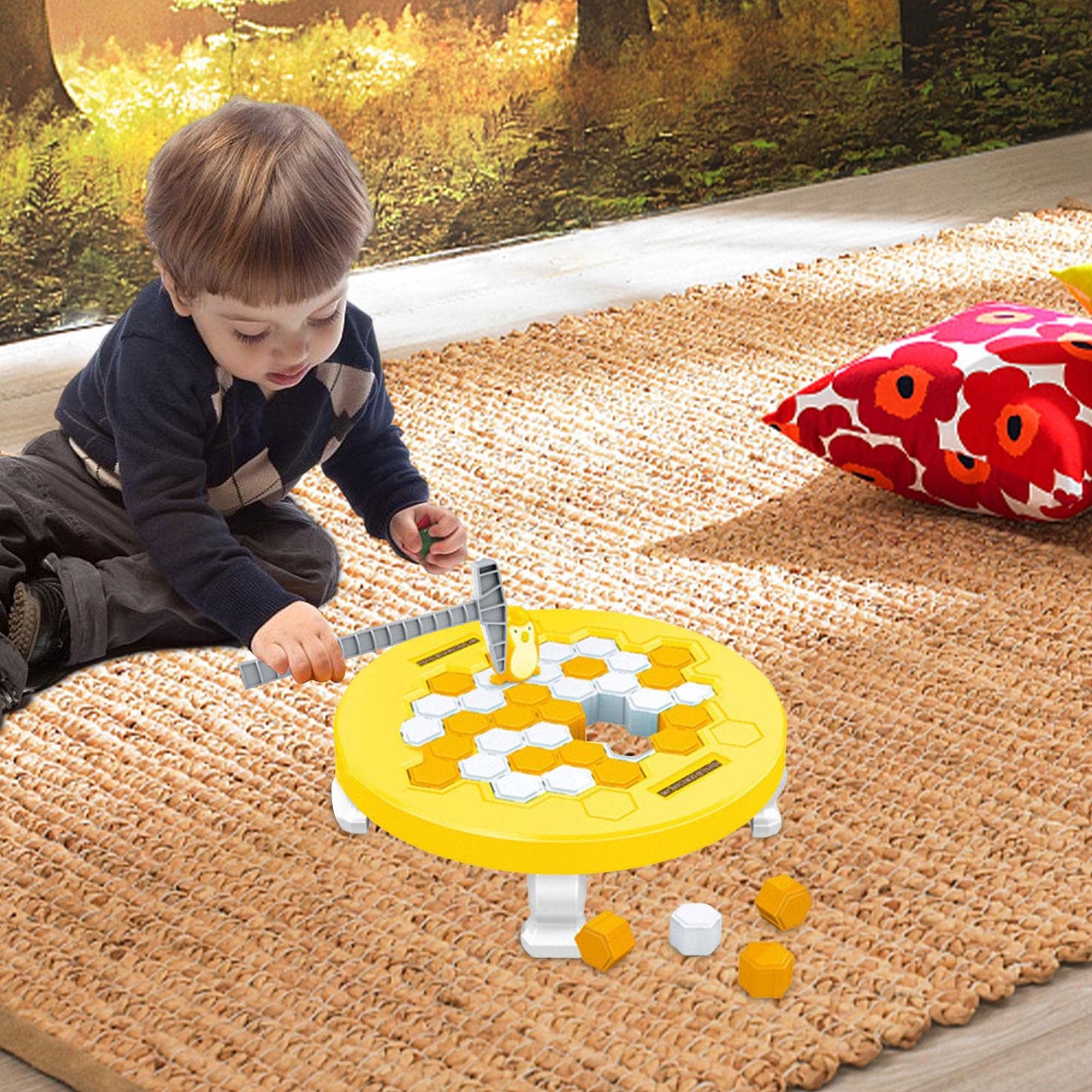 Kumprohu Dont Game,Ice-Block Breaking Game Save Penguin Table Game | Desktop Paternity Interactive Game, Easy and Fun Preschool Game, Board Puzzle Game for Boys and Girls Family