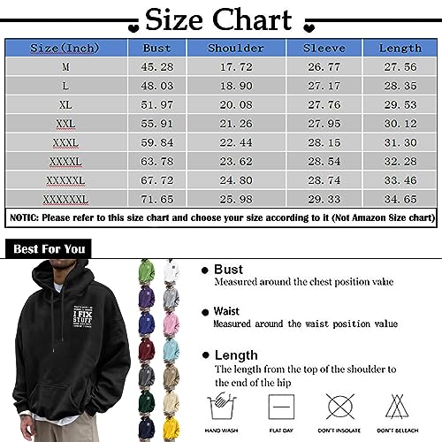 DuDubaby Graphic Hoodies Men Long Sleeve Letter Print Fleece Mens Hoodies Pullover Funny Novelty Basic Light Weight Gradient Tie Dye Hooded Sweatshirt Men Cool Thick Hooded 01 Dark Gray Xl
