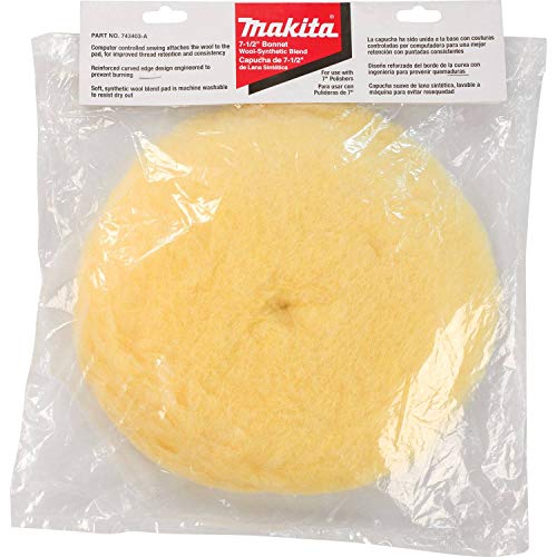 Makita 743403-A Polishing Bonnet, Yellow