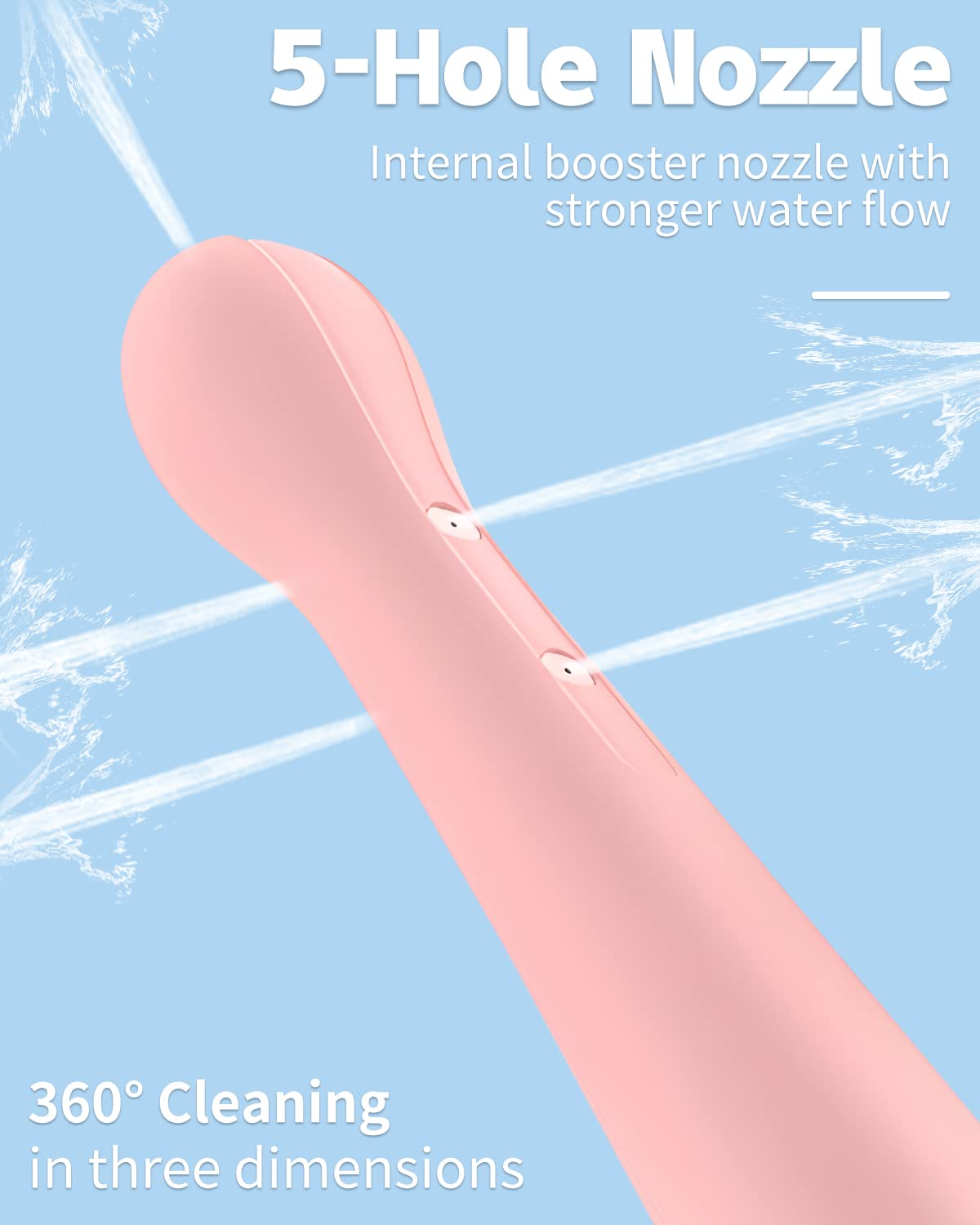Enema Douche Anti Back-Flow, Amal Douche Bottle for Colon Cleansing Detox and Constipation, Anal Enema Bulb with 5 Spouts, Reusable Enima Vaginal Cleaner kit for Men Women (1Pink)