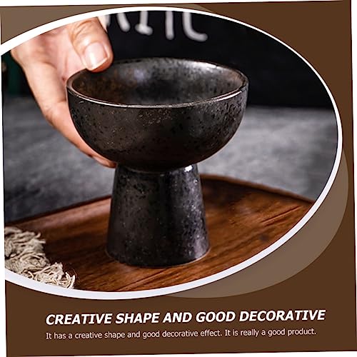 OKUMEYR Parfait Bowl Ceramic Ice Cream Bowl s Sundae Cups Stemmed Cocktail Glasses Decorative Wine Glasses Mini Wine Glasses Mini Dessert Cup Ceramic Bowl Trifle Dish Cake Bowl Tall Feet
