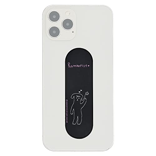 Momostick Flatstick, Cell Phone Finger Grip Strap Holder for Hand, Cell Phone Stand, New Slim Finger Loop Selfie Grip Compatible with Most Smartphones - Romanticist