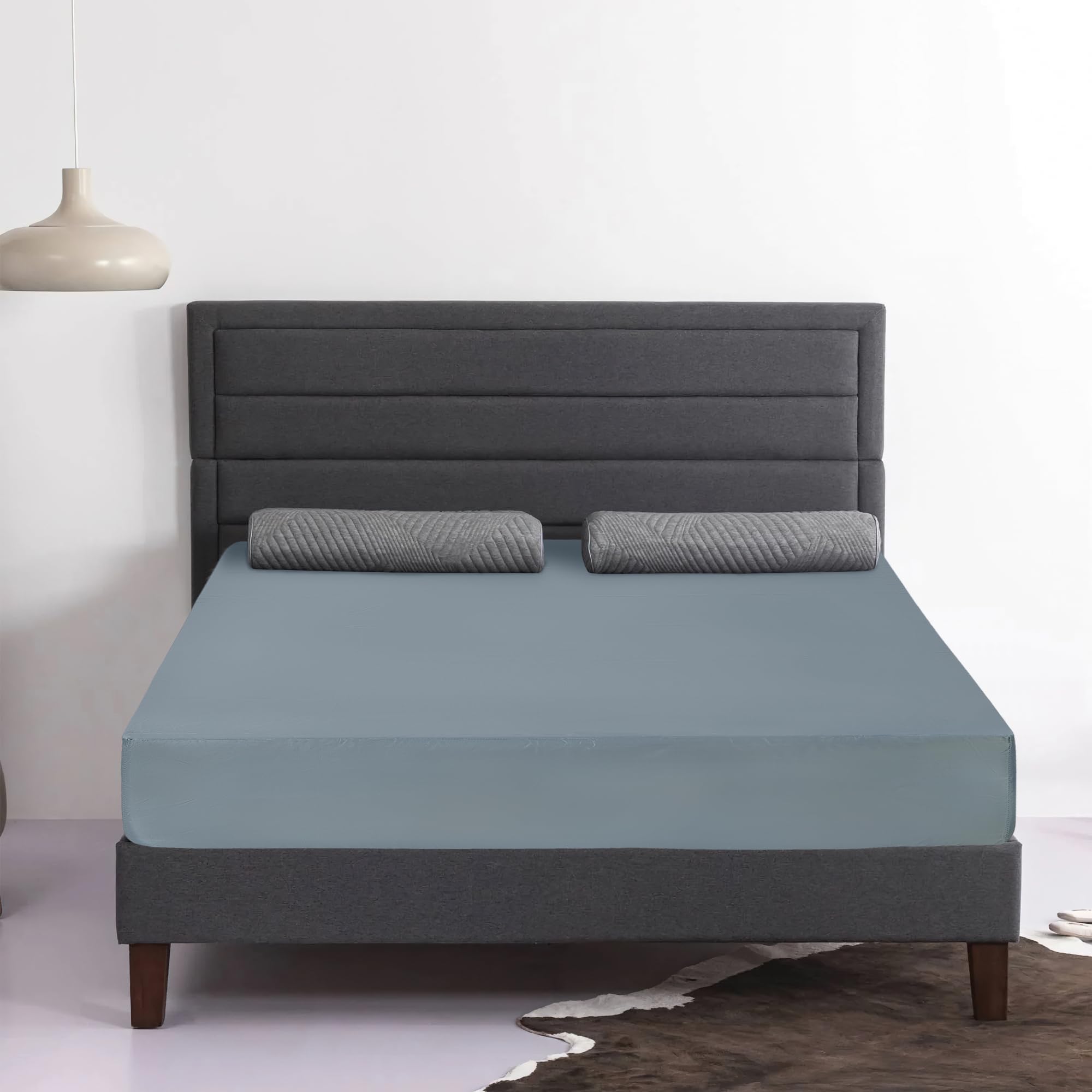 Nutan, 7-Inch Medium Firm Double Sided Tight top Foam Rolled Vinyl Mattress, Twin