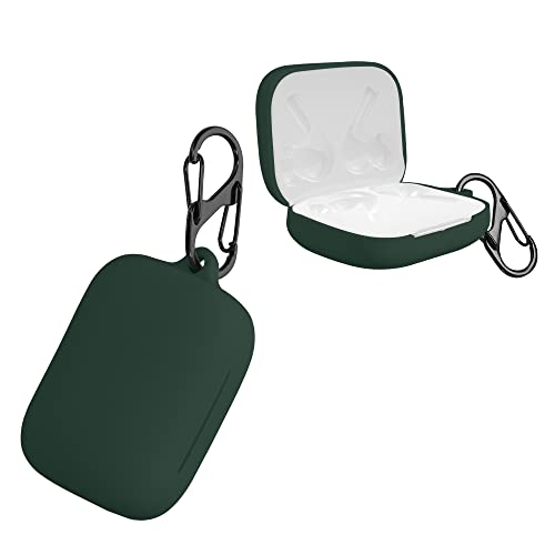 kwmobile Case Compatible with OnePlus Buds Pro Case - Silicone Cover Holder for Earbuds - Dark Green