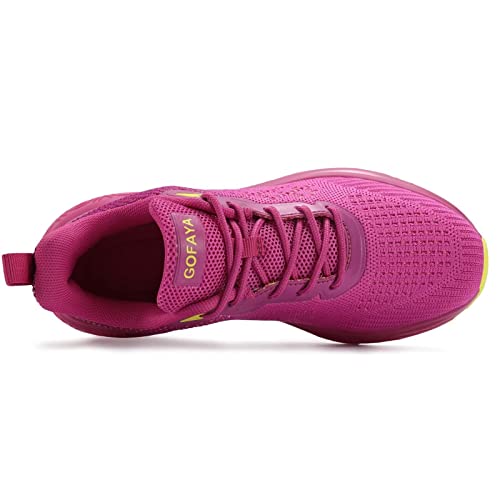GOFAYA Women Walking Lightweight Shoes Athletic Non Slip Breathable Running Sneaker Casual Mesh Workout Shoes