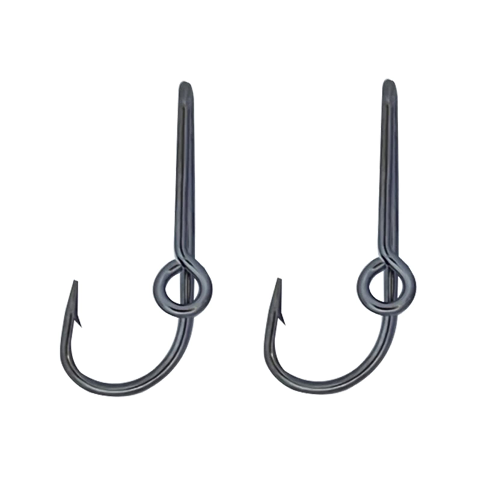 Fish Hook Hat Clip Gold Hats Pins Decal Fish Hooks for Cap Hat Tie Clasp Money Clip (2 Black)