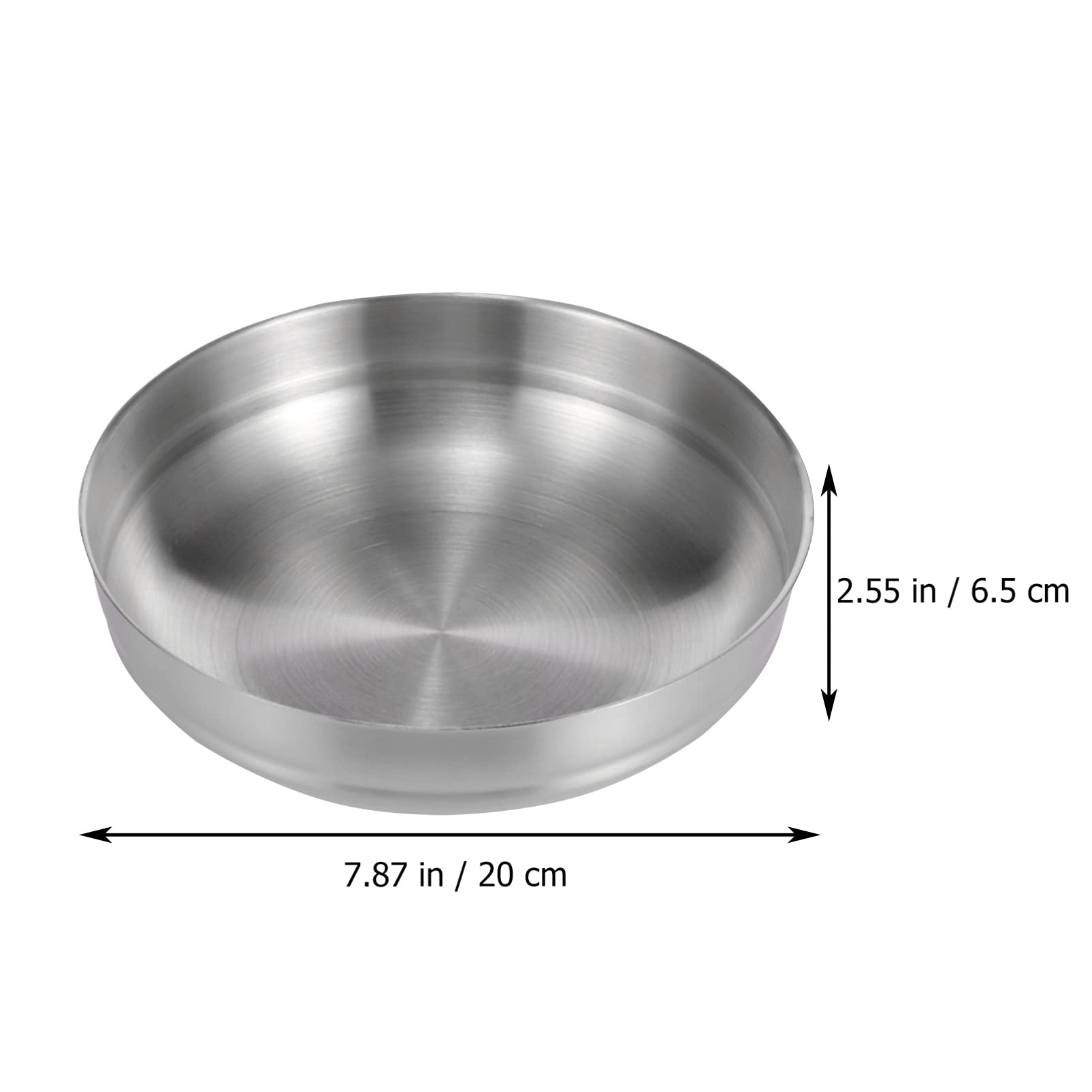 Happyyami 2Pcs Stainless Steel Bowls Korean Style Cold Noodle Bowl Multipurpose Cereal Rice Soup Noodles Salad Baking Large Capacity Bowl for Household and Restaurant
