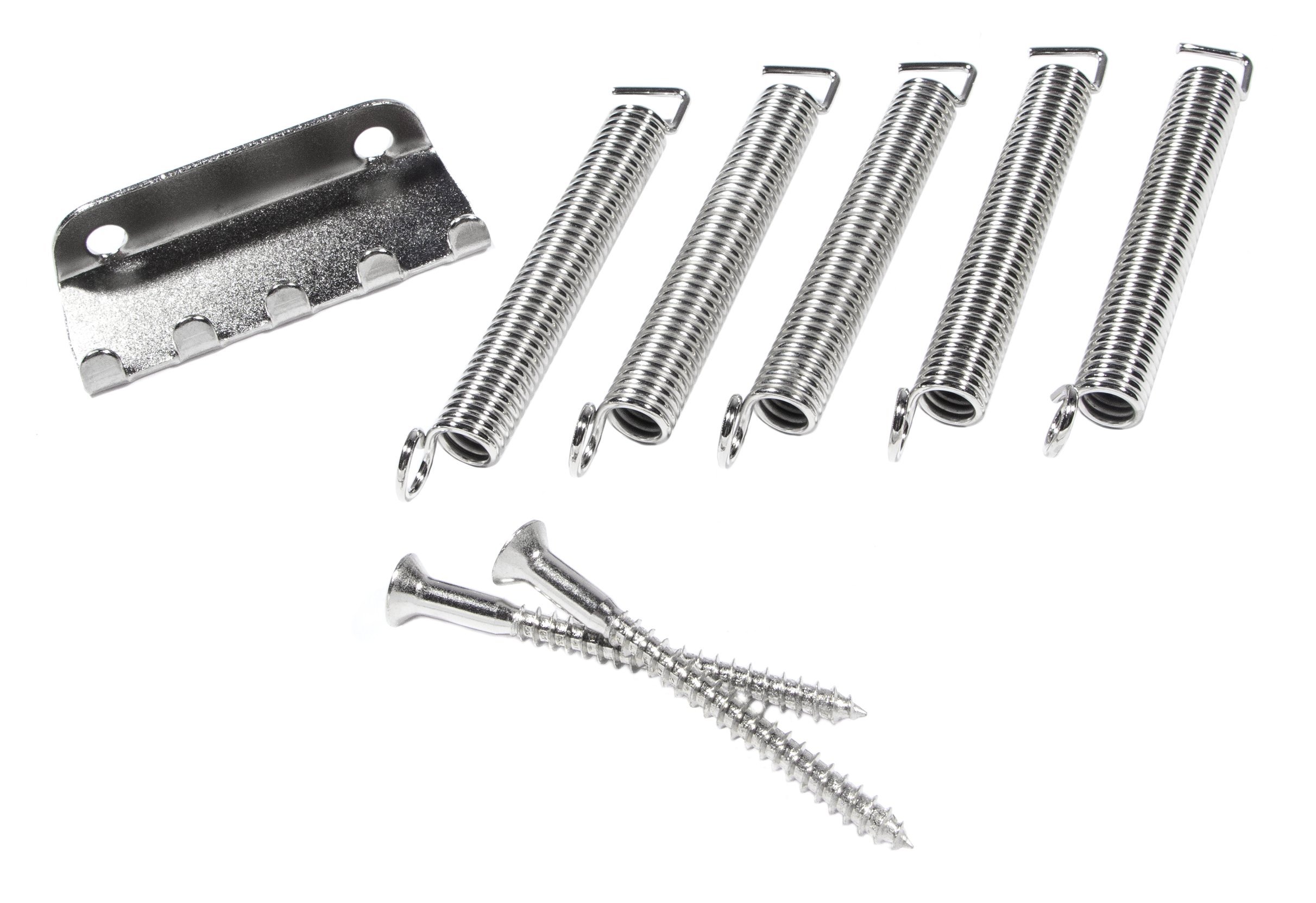 Fender Pure Vintage Stratocaster Tremolo Spring/Claw Kit & F Neckplate Chrome