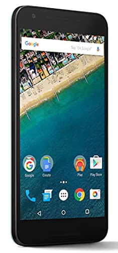 LG Nexus 5X Unlocked Smart Phone, 5.2" Ice Blue, 16GB Storage, US Warranty