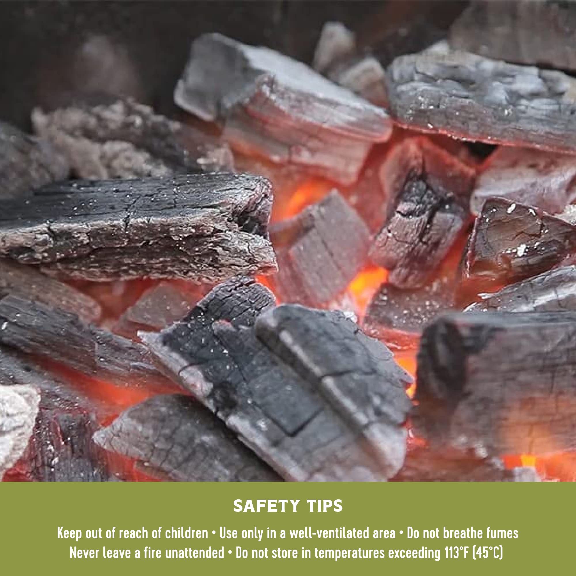 Fire & Flavor Premium All Natural Hardwood Lump Charcoal - Lump Charcoal for Grilling - Lump Charcoal for Smoker - Clean Burning Oak and Mesquite Charcoal Blend - 8lbs