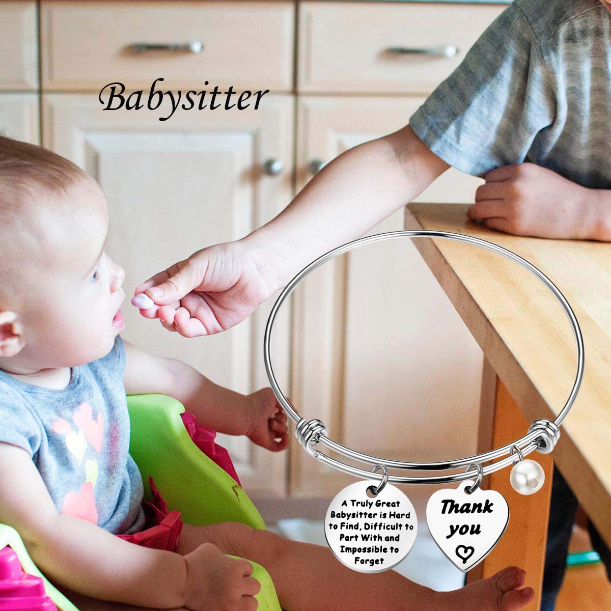 ENSIANTH Babysitter Gift Thank You Gift for Babysitter (Babysitter Bracelet)