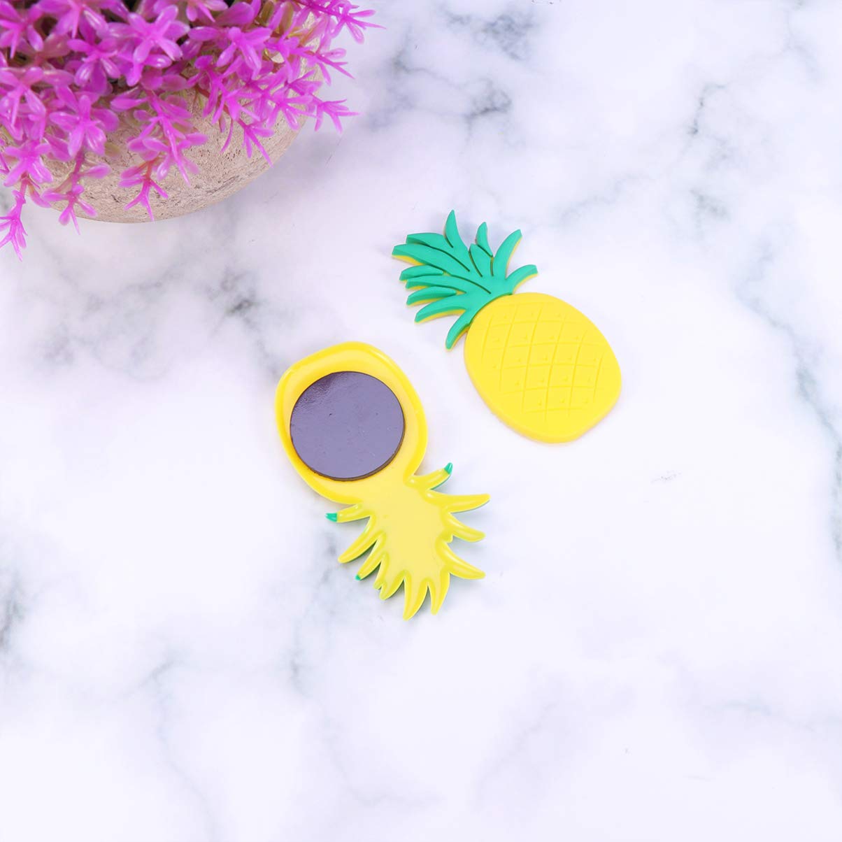Garneck Refrigerator Magnets 10pcs Fridge Magnets Fruit Refrigerator Magnet Sticker Office Magnet Fruit Fridge Magnet (Pineapple) Cute Fridge Magnets