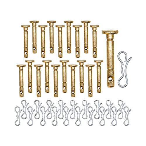 Huarntwo New Replacement 738-04155 714-04040 Shear pins and Cotter pins for MTD snowblower(20PCS)