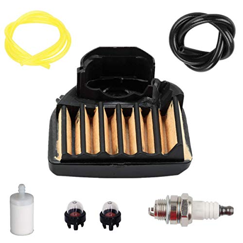 Euros 455E Air Filter Fuel Line Filter Spark Plug Primer Bulb Tune Up Kit Fit for Husqvarna 455E 455 Rancher 460 461 Gas Chainsaw