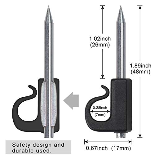 SELEWARE 20 Pieces Q-Hanger, Home Christmas Lights Hanger Hooks for Easy Release Outdoor Wire and Fairy Lights, Heavy Duty 40 LB Capacity