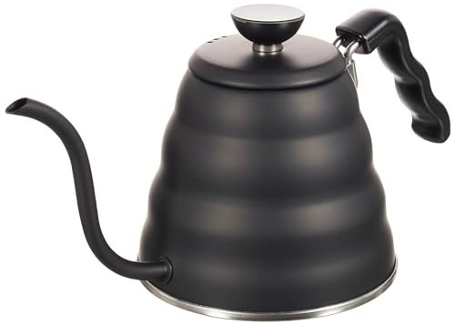 Hario V60 "Buono" Gooseneck Coffee Kettle, 1.2L, Stainless Steel, Matte Black