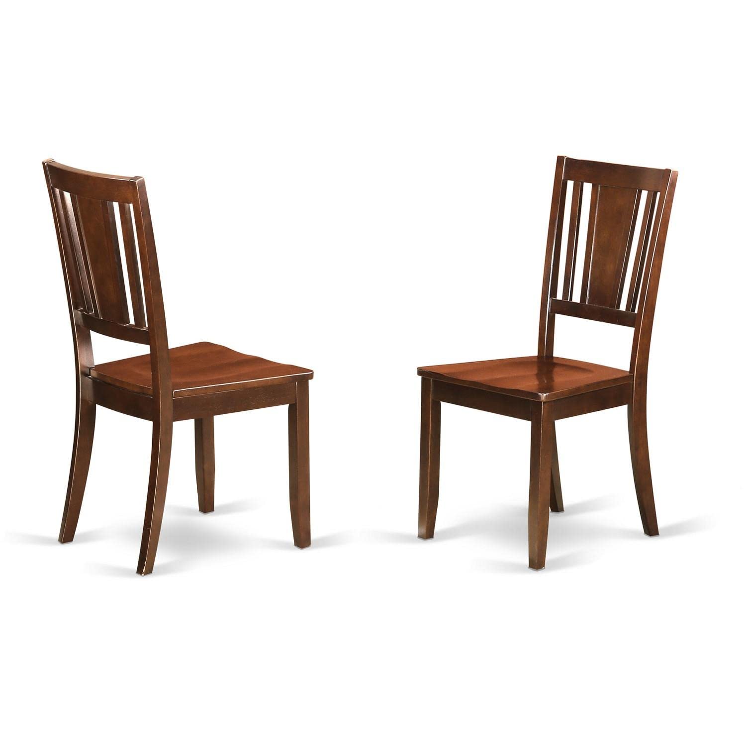 East West Furniture OXDU5-MAH-W Oxford 5 Piece Set for 4 Includes a Square Table and 4 Kitchen Dining Chairs, 36x36 Inch