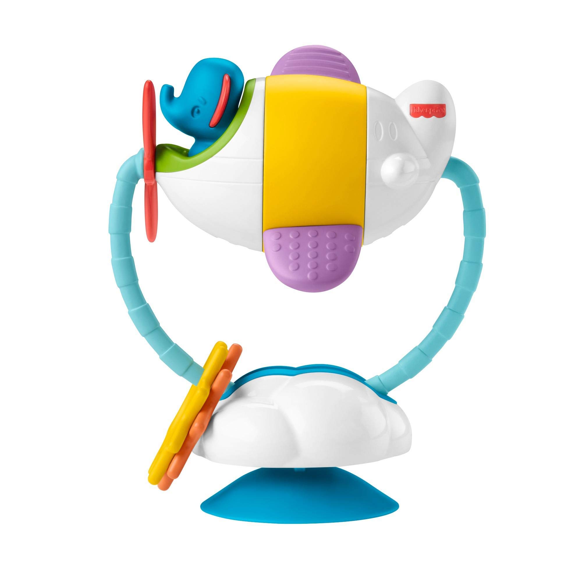 Fisher-Price Total Clean Activity Plane, Dishwasher-Safe high Chair Suction Cup Baby Toy