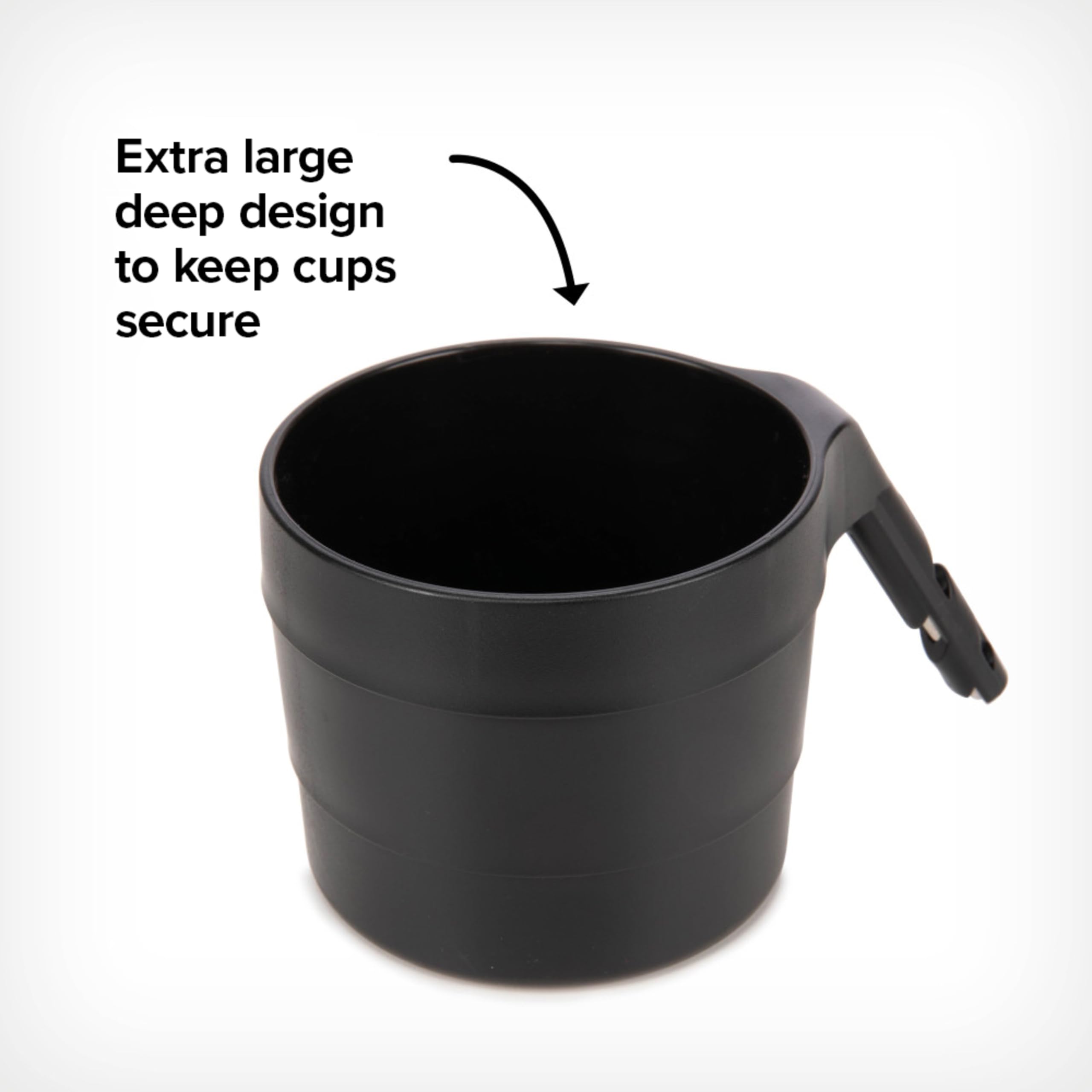 Diono Car Seat Cup Holders For Radian, Everett And Rainier Car Seats, Pack Of 2 Cup Holders, Black