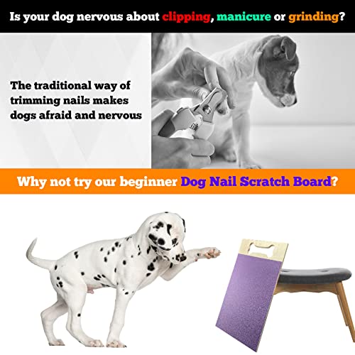 Monciysn Double Sided Dog Scratch Pad for Nails, Stress Free Dog Nail Scratch Board for Dog Nail File