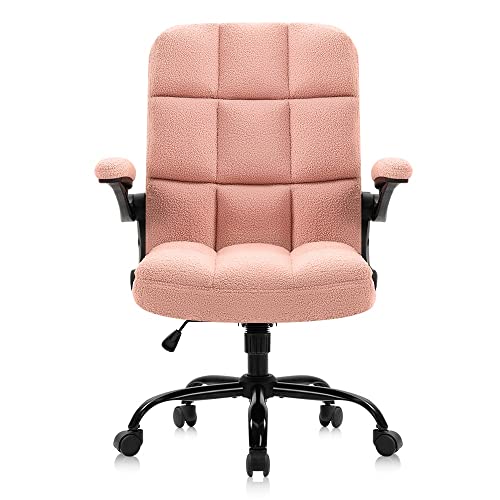 LUKEO Office Chairs Computer Armchair Fabric High Back Desk Chair for Bedroom (Color : D, Size : 1)