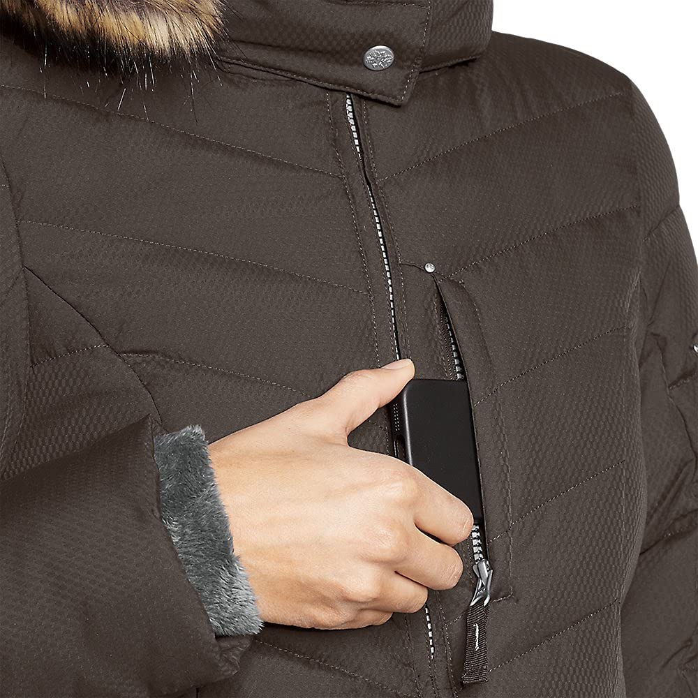 Eddie Bauer Women's Sun Valley Down Parka, Black, Small