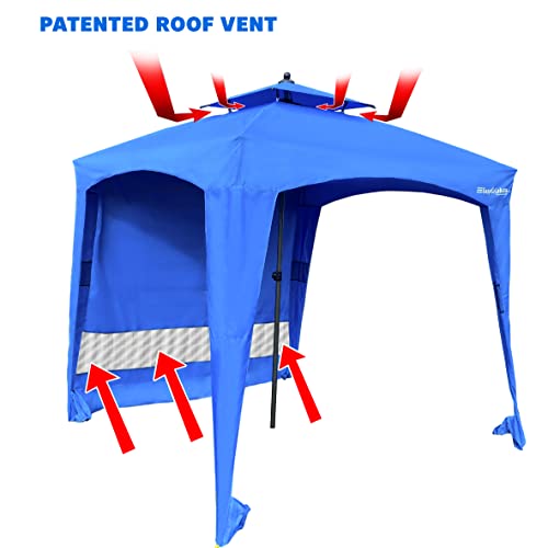 EasyGo Cabana 6' X 6' Beach & Sports Cabana Stays Cool & Comfortable - Easy Assembly - Large Shade Area-Elegant & Classy