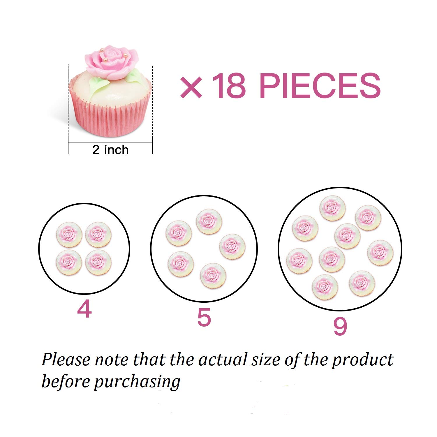 IMILLET Cupcake Stand, Cupcake Holder Dessert Stand White Cake Stand 3 Tiered Tray Stand Plastic Reusable Cupcake Tower for Wedding Birthday Baby Shower Tea Party Decorations (2 Pack Large)