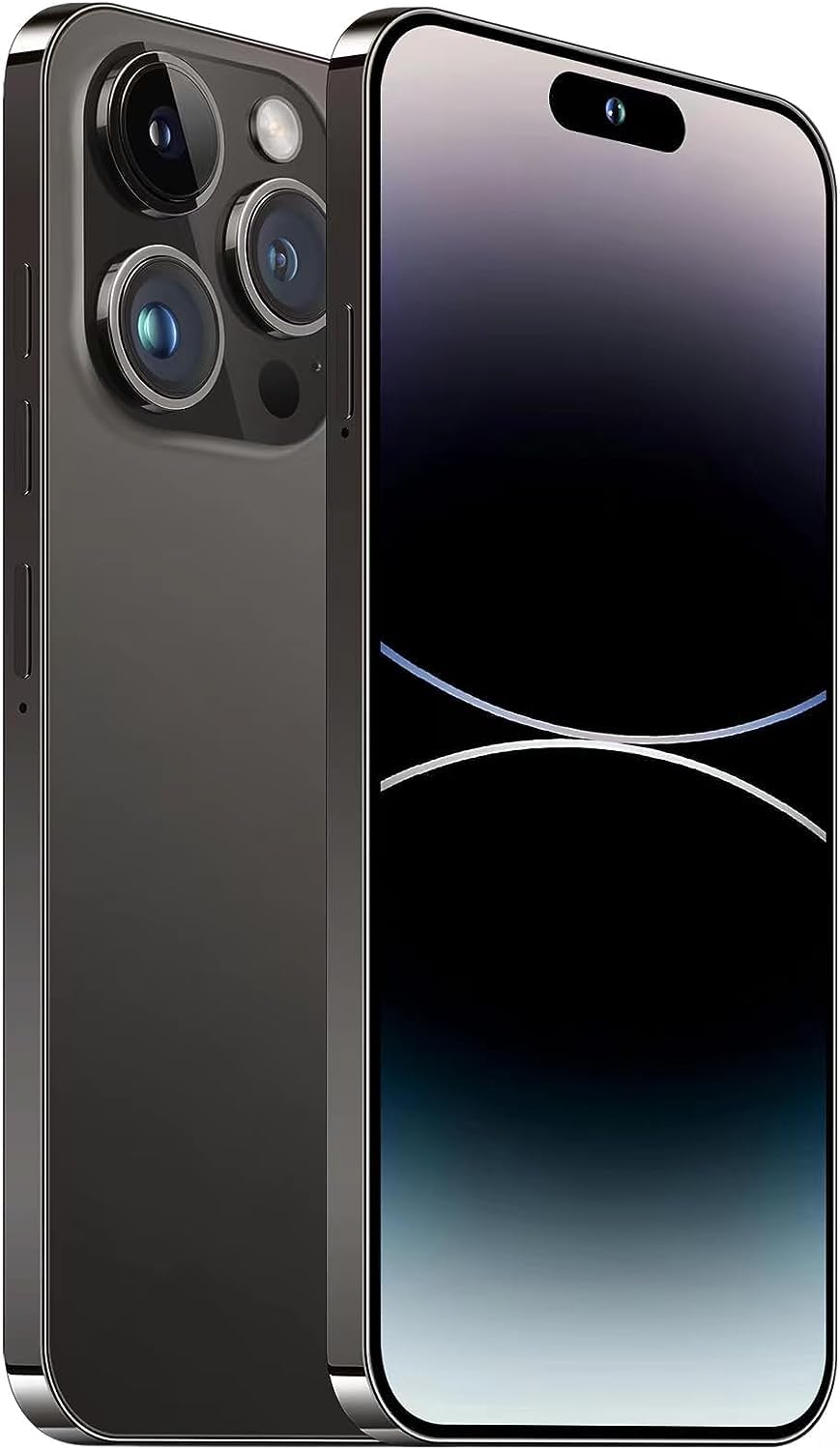 ExAchat A14 Pro Max 5G Unlocked Smartphone - 6GB+256GB Fully Unlocked Cell Phone for Android 13, 6.82" Unlocked Cell Phone, 6800mAh, 48MP Front Camera+108MP Main Camera (Black)