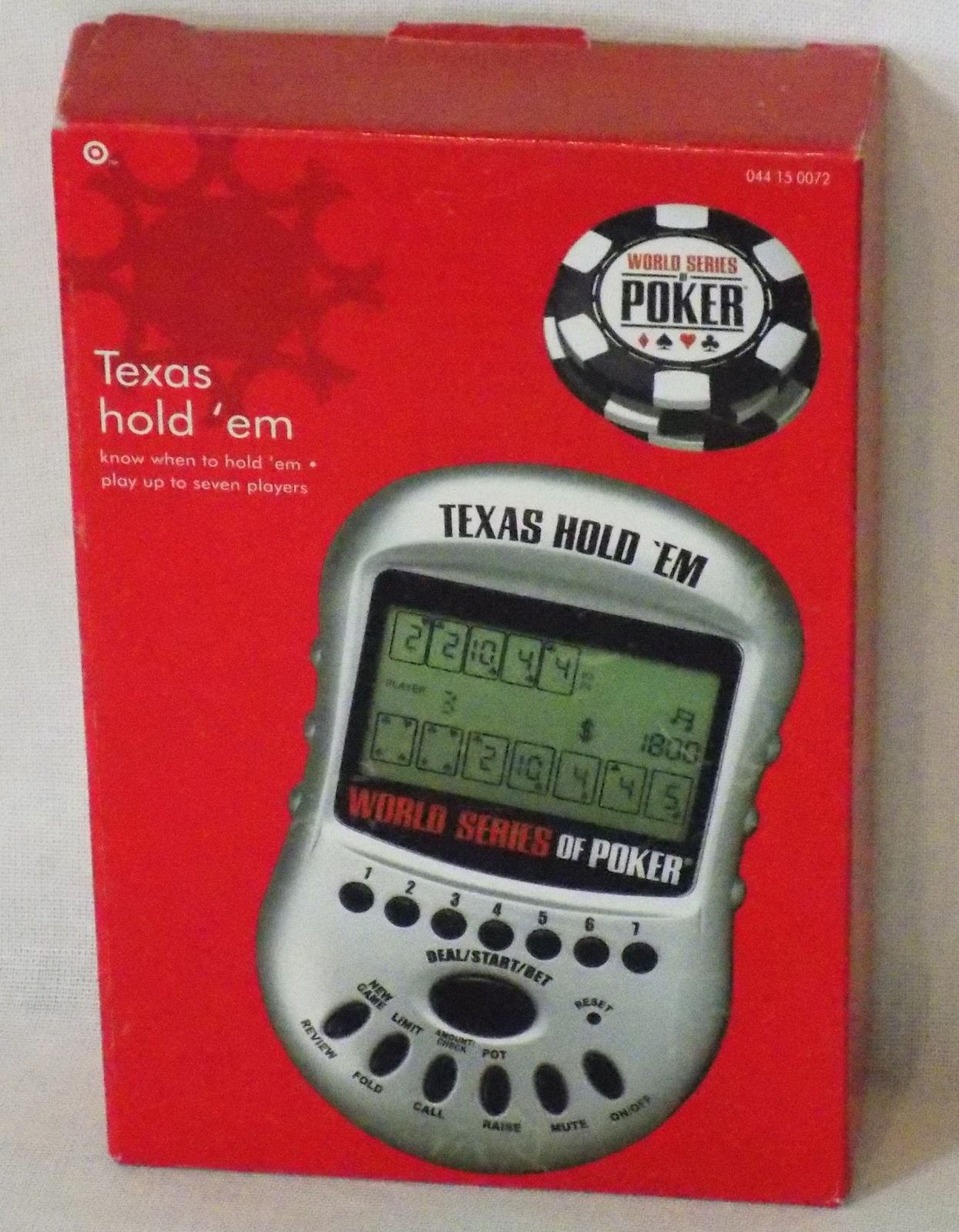 World Series Poker, Texas Hold'em Handheld Game, New in Box by Excalibur