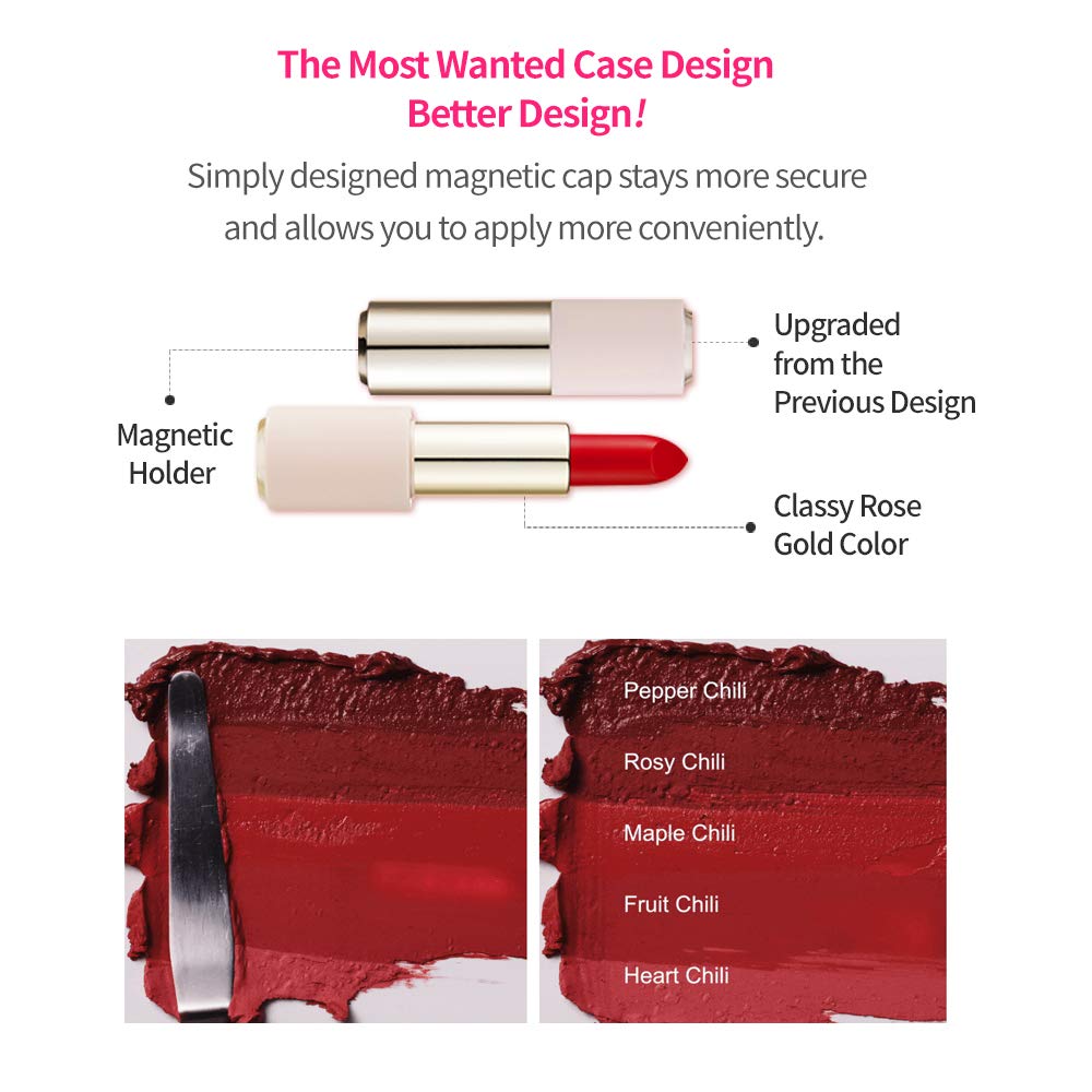 ETUDE HOUSE Better Lips-Talk (#BE101 Dancing China) | Vivid Color Long-Lasting Lipstick with Hydro Shine | Lips Makeup