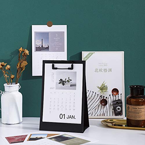 Desk Calendars 2021 Calendar Stand-up Calendar Desk Calendar with Splint 12 Months Mini Calendar,Can Be Customized Individually Calendar Calendars (Color : [Customized Models])