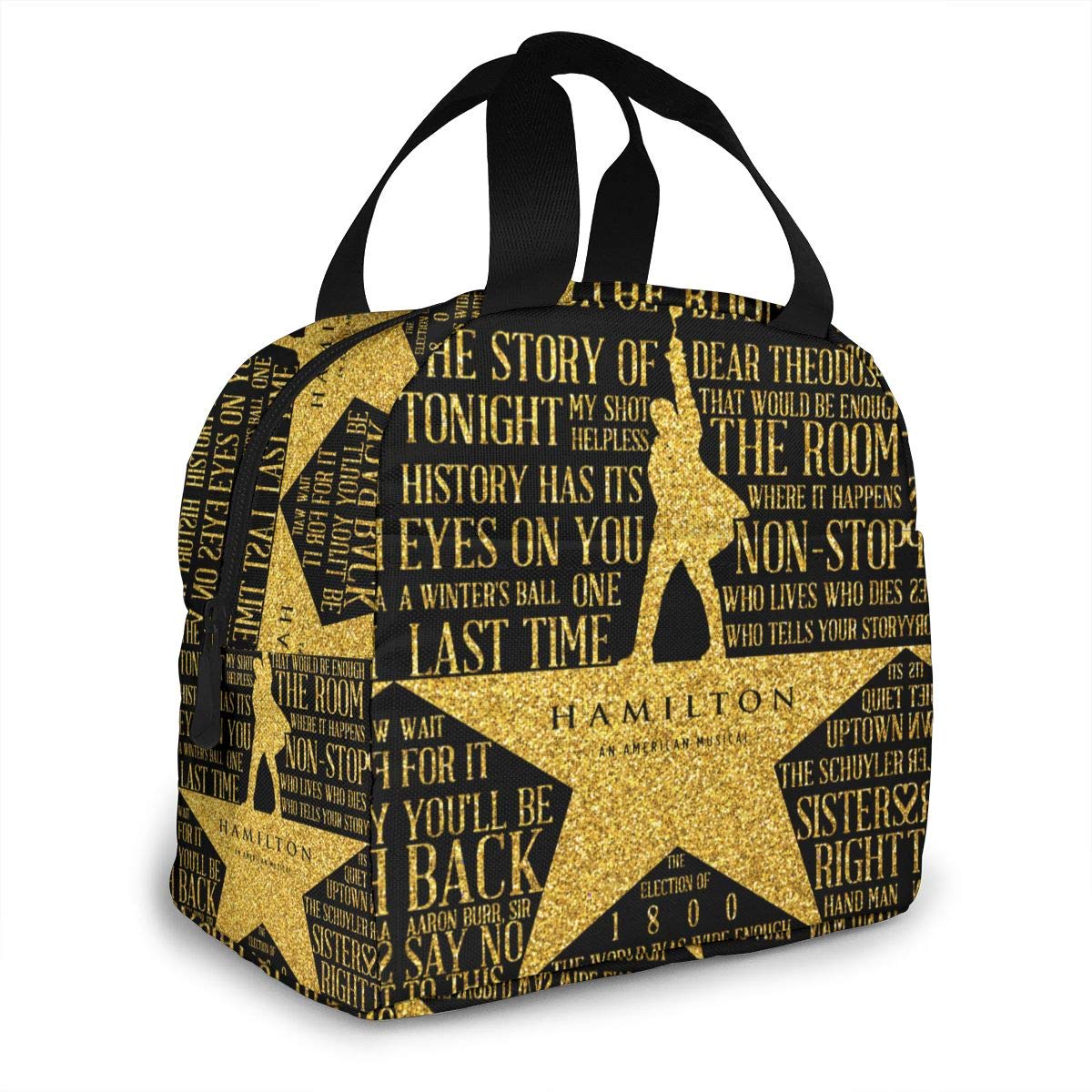 ilton Unisex Reusable Insulated Lunch Bag Cooler Tote Box With Front Pocket Zipper Closure For Woman Man Work Picnic Or Travel