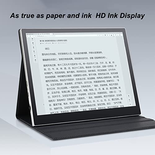 Naroote Ink Screen, Wide Angle 10.3 Inch Tempered Glass E Paper Screen for Computer (US Plug)
