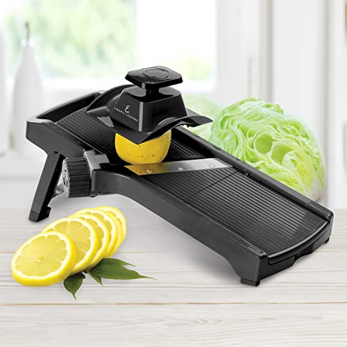 Emeril Lagasse 3 in 1 Mandoline Slicer for Kitchen Vegetable Slicer, Vegetable Chopper and French Fry Cutter for Cheese, Onion, Potato, Carrot Julienne, with Precise Adjustability
