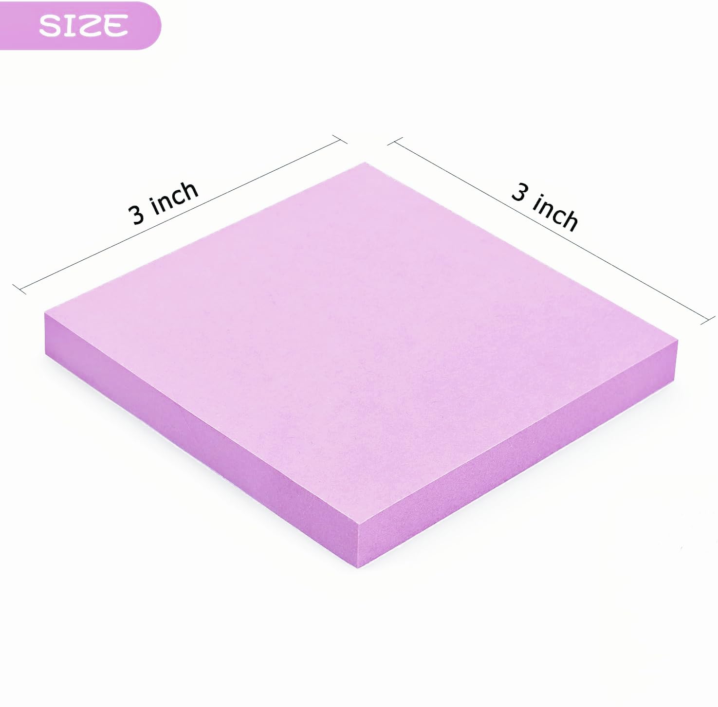 Early Buy Sticky Notes 3x3 Self-Stick Notes 6 Pastel Color 12 Pads, 100 Sheets/Pad