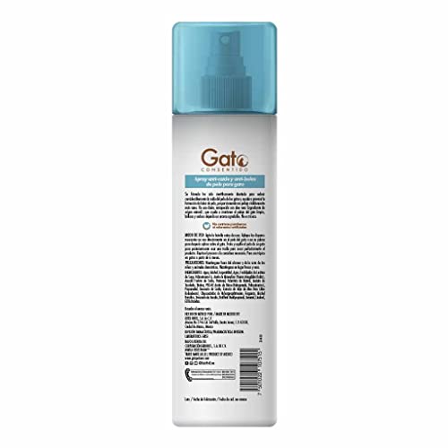 Pack of 2 Gato Consentido Spray Anti-Caida y Anti-Bolas de Pelo para Gato y Jabon Beldi Original Marroqui