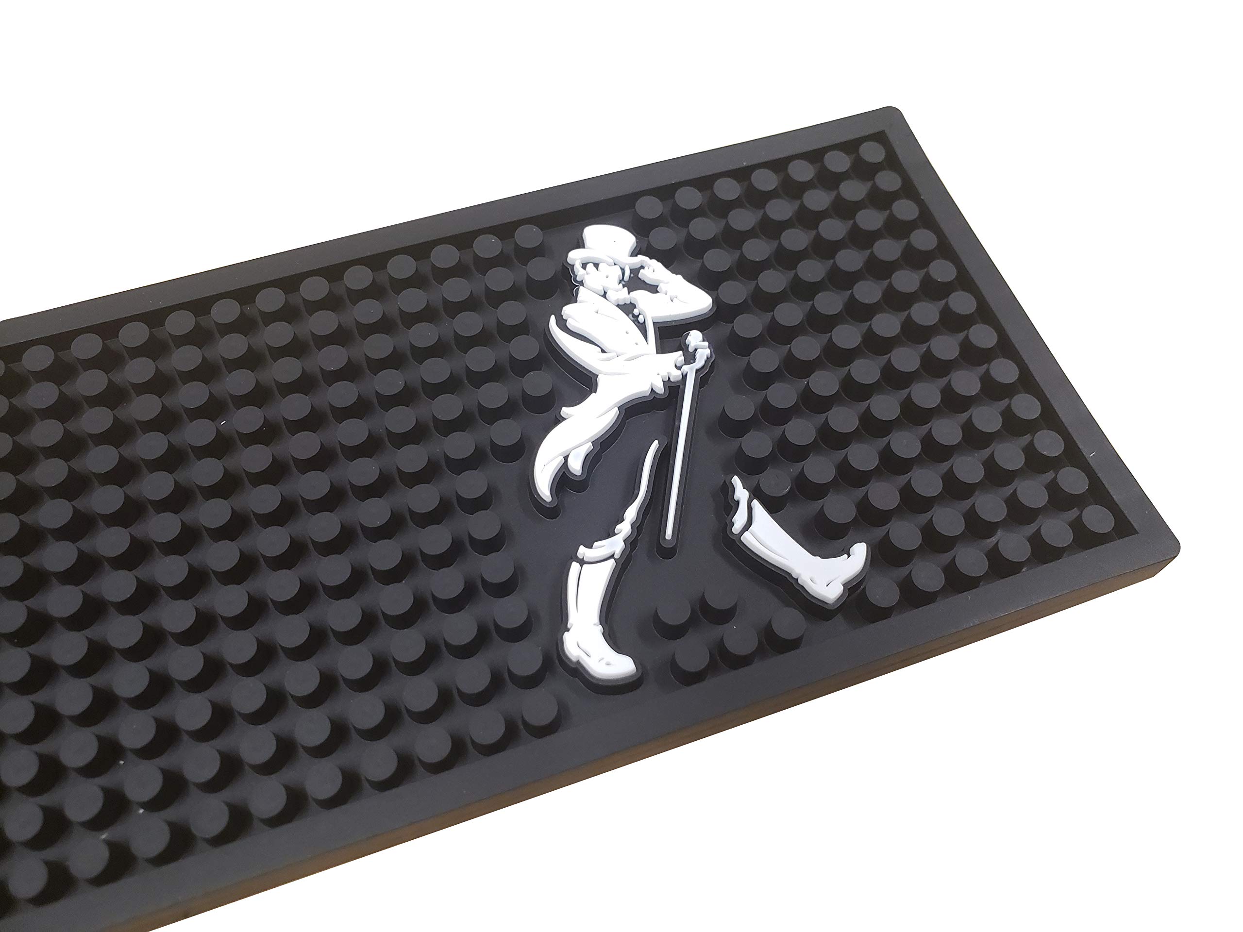 Johnnie Walker Bar Mat Keep Walking Scotch Whisky Spill Mat Rail Drip Mat - 19.25" x 3.5"