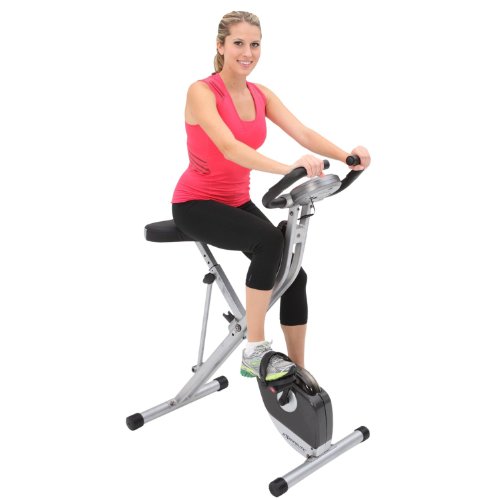 Exerpeutic Foldable Exercise Bike with Regular Seat