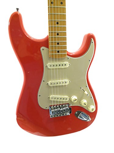 Effin Guitars OldStart/FR Fiesta Red Deluxe Electric Guitar w/Effin Tuner + More
