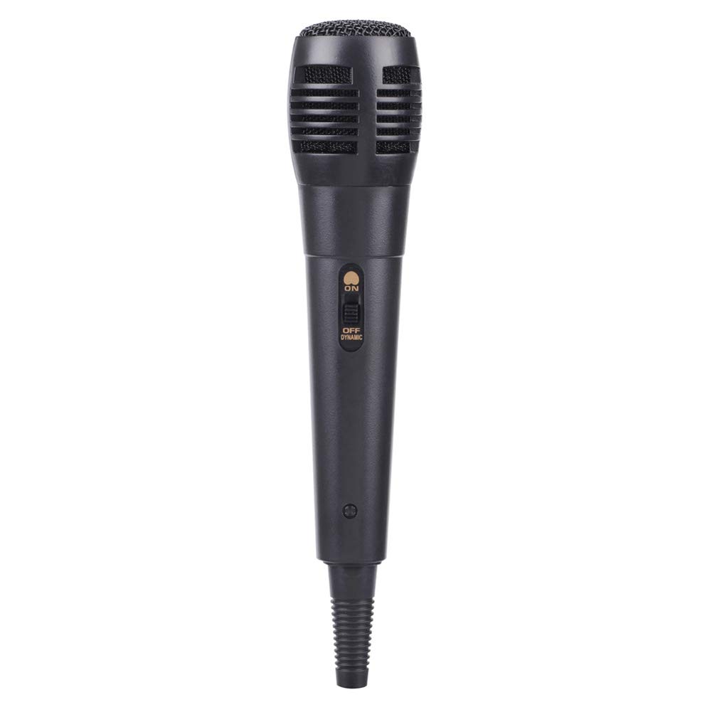 FAgdsyigao Handheld 6.5mm Wired Uni-Directional Dynamic Karaoke Microphone with Audio Cable Live Karaoke Entertainment Portable at Home Black