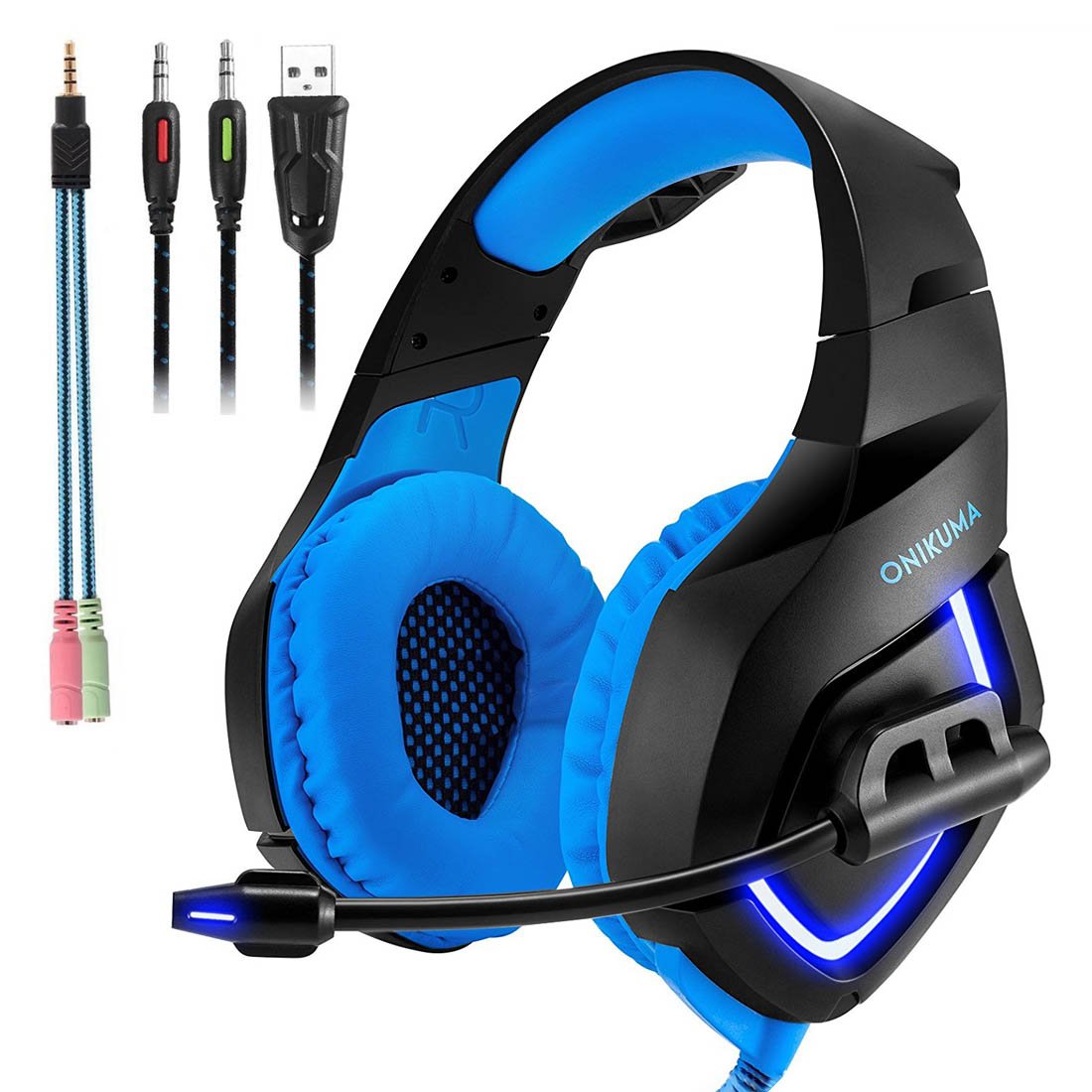ENVEL Gaming Headset with Mic for PS4,PC,Xbox One, Laptop Noise Isolation Headphone Soft Comfy EarPads with Volume Control Omnidirectional Microphone for Gamer