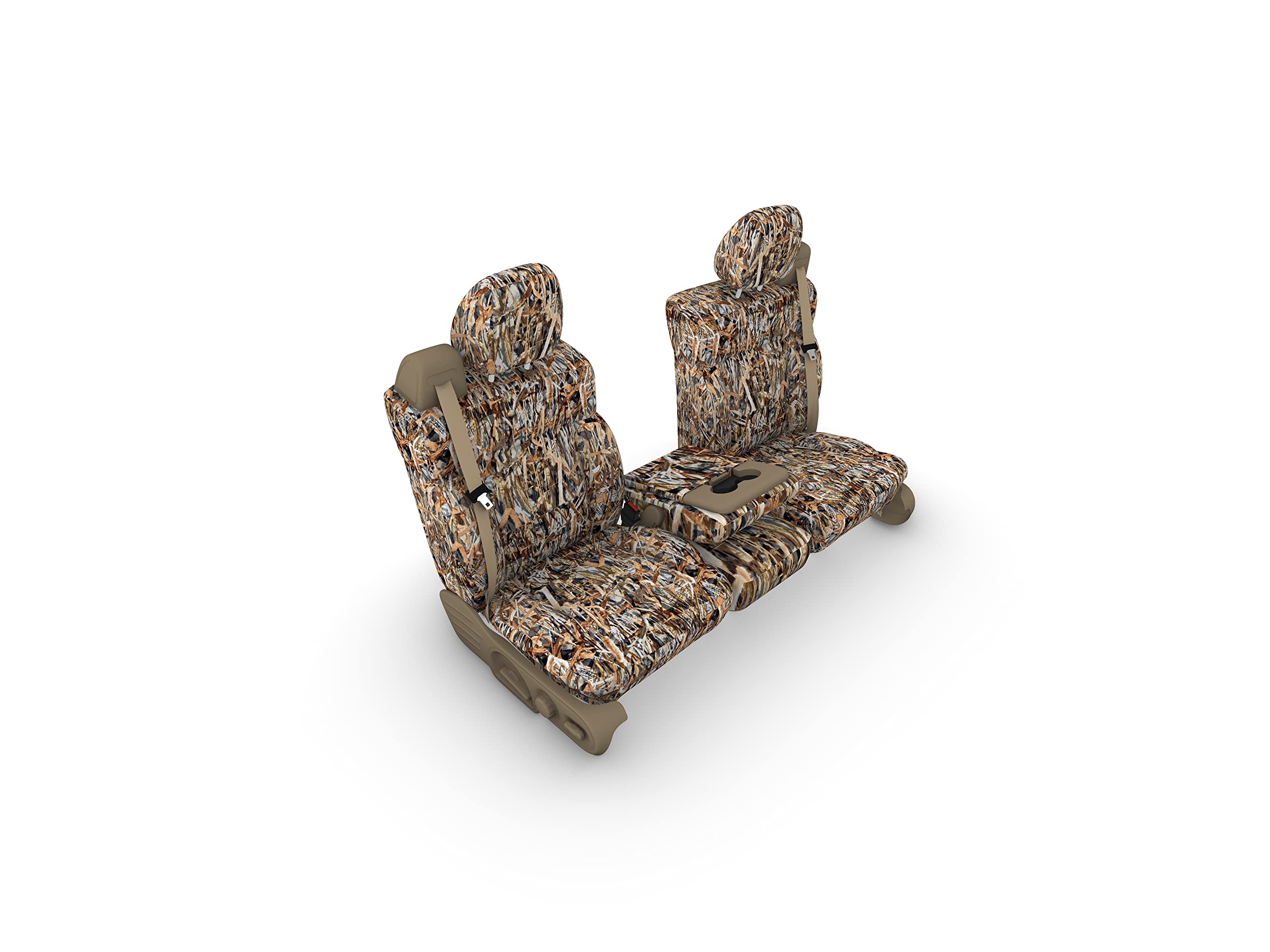 Durafit Seat Covers, FD9 SA-C, 2004-2008 Seat Covers Made for F150 XLT Super Cab Complete Front and Rear Seat Set in Custom Waterproof Savanna Camo Endura