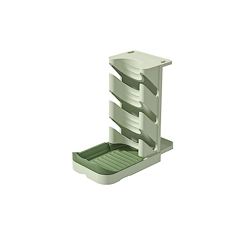 EXECAB Spoon Holder Chopping Board Organizer Stand Pan Lids Organizer Space Saving Bakeware Holder With Drip Tray Dish Plate Storage Organizer For